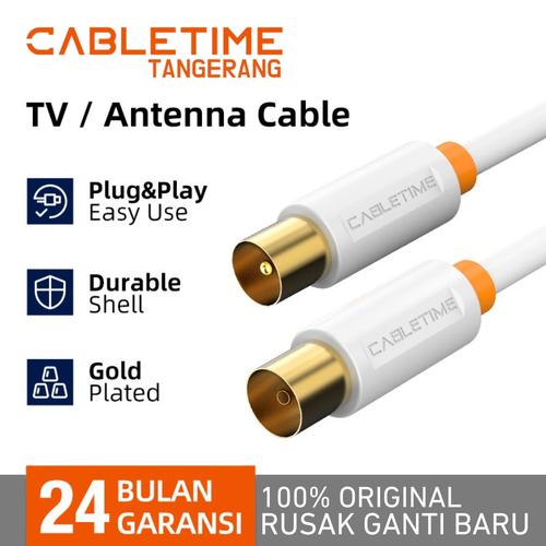Promo Kabel Antena TV Digital Analog Coaxial Cable Antena For HDTV ...