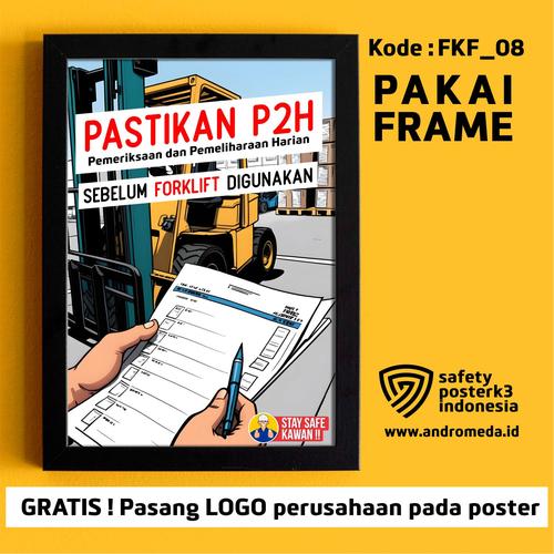 Jual Safety Poster Slogan K3 Pastikan P2H Sebelum Forklift Digunakan ...