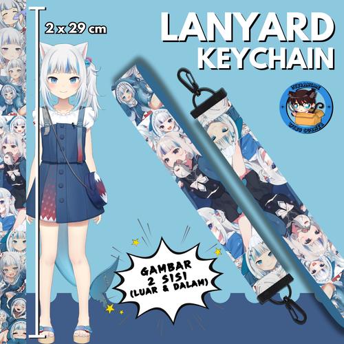 Jual Lanyard Strap Anime 2 Sisi / Gawr Gura Hololive Versi 1 / Lanyard ...