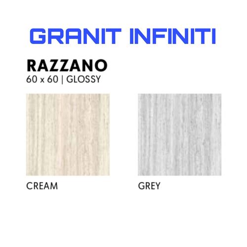 Jual GRANIT INFINITI RAZZANO 60x60 @1,44mt, ada 2 warna cream dan grey ...