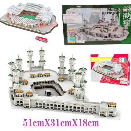Jual Miniatur Puzzle 3D Masjid AL HARAM MEKAH KABAH - Bangunan Terkenal ...