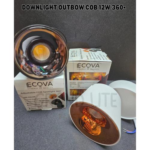 Jual Lampu LED Sorot Downlight Outbow 7W 12W COB 360 Derajat Spotlight COB 7 Watt 12 Watt Ecova ...