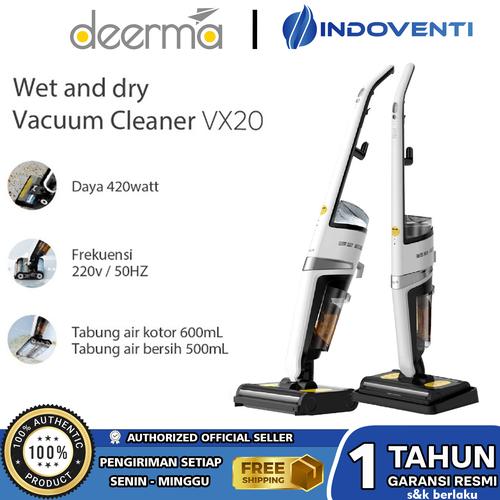 Promo Deerma VX20 Smart Dry & Wet Floor Washer Dual Shaft Vacuum Vakum ...