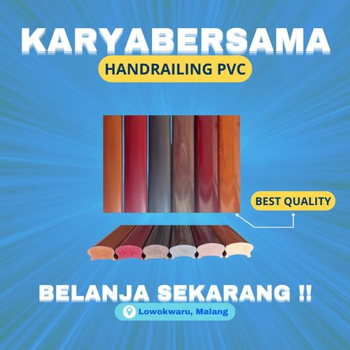 Jual handle pvc railing tangga / handrailing pvc / pegangan railing ...