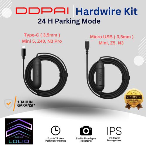 Jual DDPAI DashCam Hardwire Kit N3/Mini/Z40/N3pro GPS Cable for 24 ...