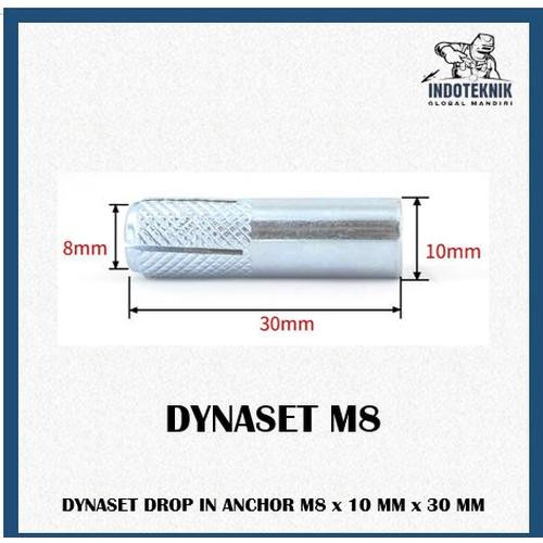 Jual Dynaset M8 / Dinaset M8 / Drop In Anchor M8 / Dynaset 8mm - Kota ...