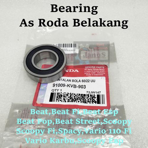 Jual Klahar Bearing As roda belakang Honda Beat Scoopy Spacy Vario 110 ...