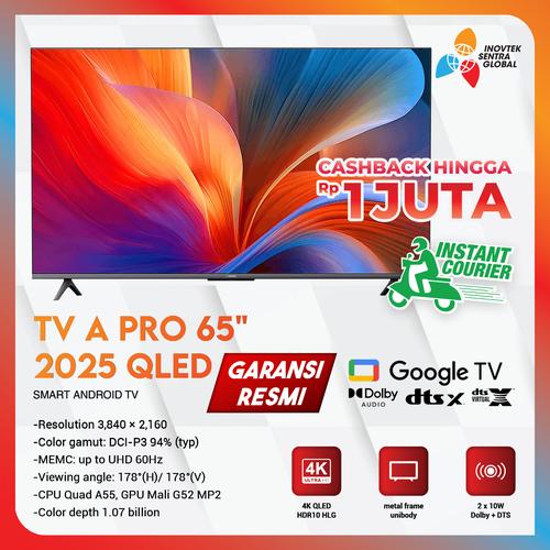 Promo Xiaomi Mi TV 65" Inch A Pro 2025 4K QLED Google TV Dolby Smart ...