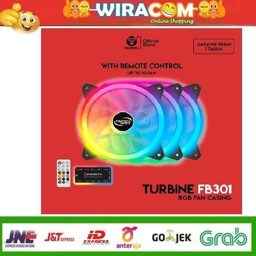 Jual Komponen Fantech Fan Casing RGB 12cm TURBINE FB301 dengan Remote ...