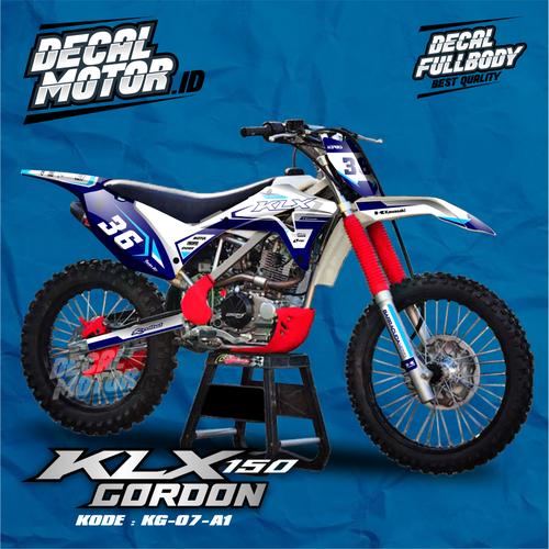 Jual DECAL STIKER KLX GORDON- BF - DTRACKER - STICKER KLX GORDON FULL ...