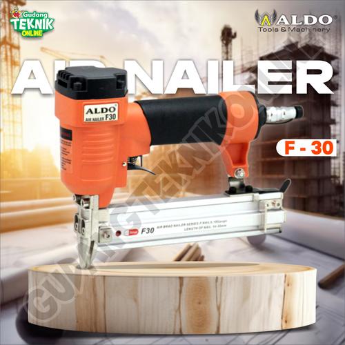 Jual MESIN PAKU TEMBAK ANGIN F30 ALDO / Air Nailer Paku Lurus F-30 Alat Staples Stapler Paku ...