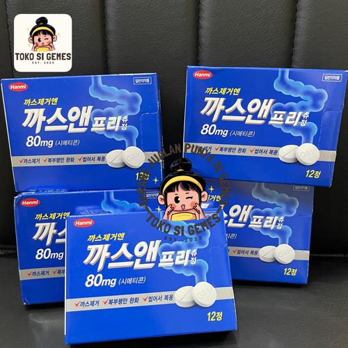 Jual [Hanmi] Gas and Free - Obat Perut Kembung Begah Bergas isi 12 ...