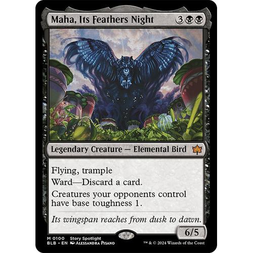 Jual Maha, Its Feathers Night Kartu Black Creature Legendary Creature ...