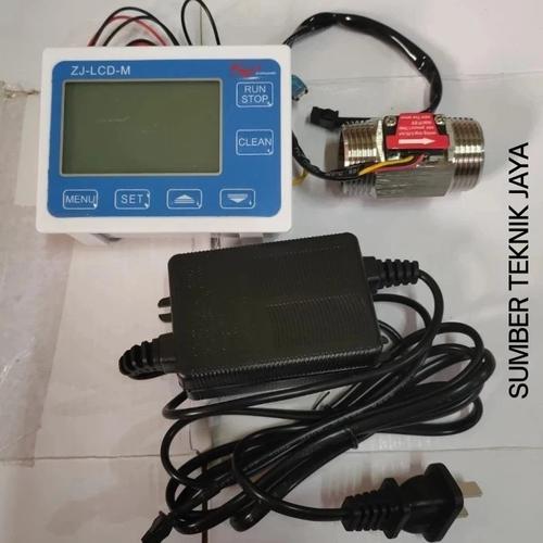 Jual Digital Flow Meter Control+Water Sensor Stainless Steel 1/2 inch ...