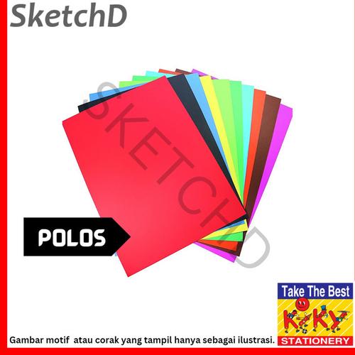 Jual Karton kertas cover BC polos Warna F4 Kiky Brief Card 10 lembar ...