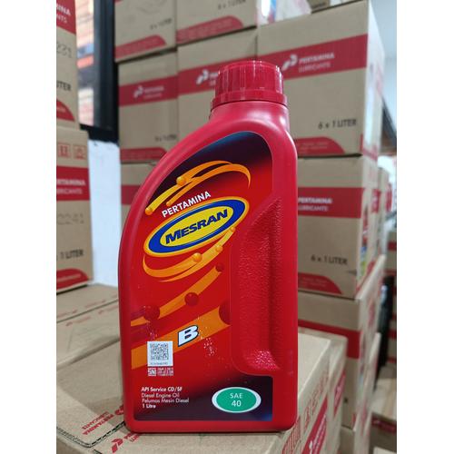 Jual PERTAMINA MESRAN B 40 - SAE 40 (KEMASAN : 1 LITER) - PELUMAS MESIN ...