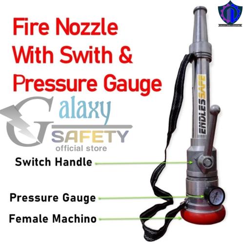 Jual Fire Hydrant Nozzle With Switch Handle And Pressure Gauge ...