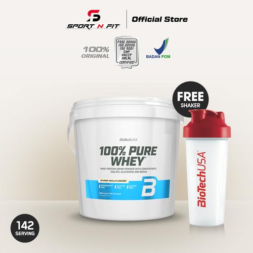Promo BioTechUSA - 100% PURE WHEY PROTEIN 4000 Gram - Vanila Cicil 0% ...