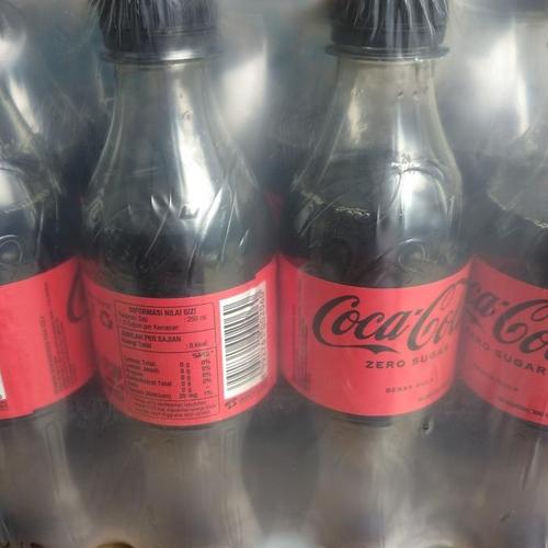Jual New coca cola zero sugar 390 ml / coca cola zero sugar botol dus ...