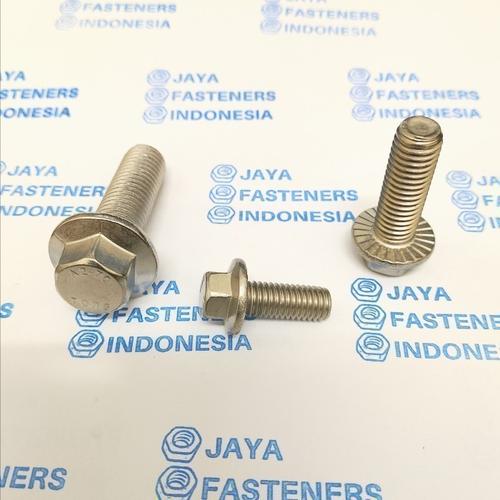 Jual Flange Bolt M6 X 40MM Stainless 304 / Baut Topi SUS 304 / BAUT ONLY - Kota Depok - Jaya ...