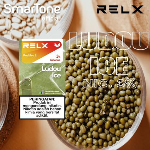 Promo RELX SATUAN POD PRO INFINITY ESSENTIAL LUDOU ICE / KACANG HIJAU ...