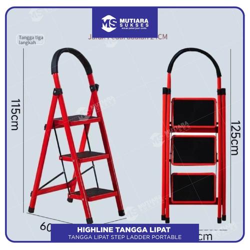 Jual Highline Tangga Lipat 3/4/5 Step Tangga Lipat Step Ladder Portable ...