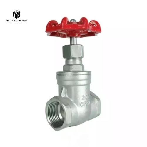 Jual Gate Valve Stainless Steel 304 / Gate Valve SS304 BSPT Ukuran - 1/ ...