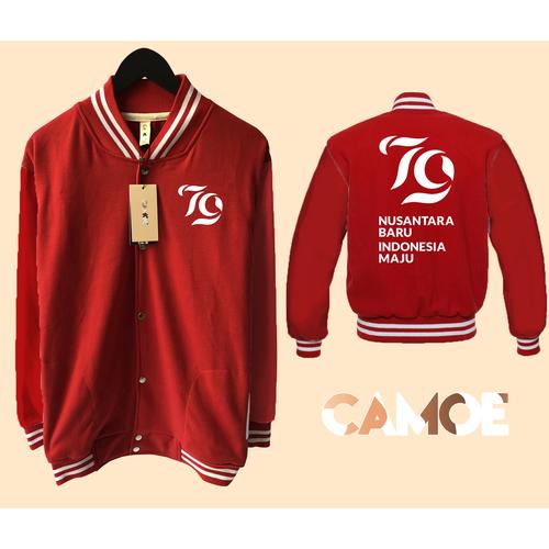 Jual Jaket Varsity Premium CAMOE Logo HUT RI 78 Kemerdekaan Indonesia ...