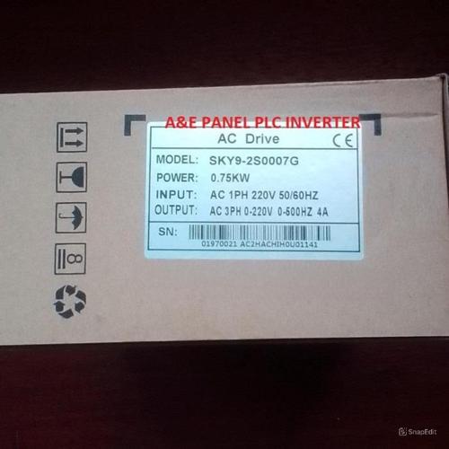 Jual INVERTER VSD 1PHASE 220V 1HP 0,75KW AC DRIVE SKY9 - Kota Surabaya - A&E Panel PLC Inverter ...