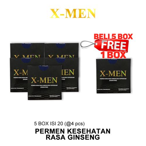 Jual (Buy5Get1) XMEN Permen Ginseng Permen Kesehatan Pria X-Men ...