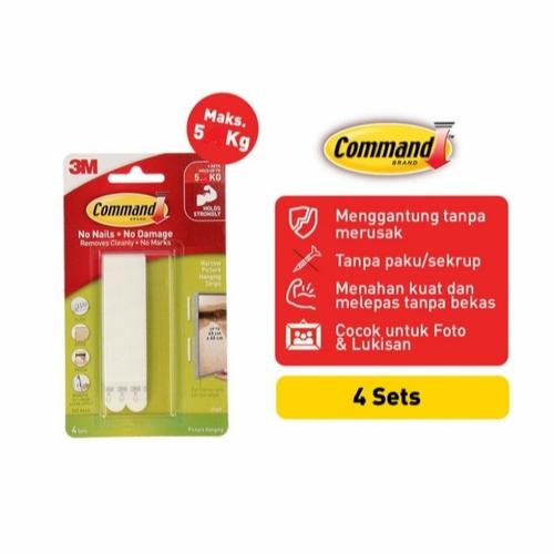 Jual 3M command narrow strip perekat lukisan/frame 17207 isi 4sets 5 kg - Jakarta Barat - GOLDEN ...