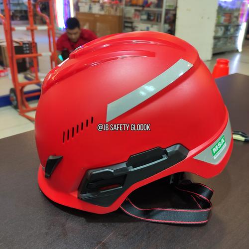 Jual Helm safety climbing Msa V-GARD warna merah / Helm climbing - Biru ...