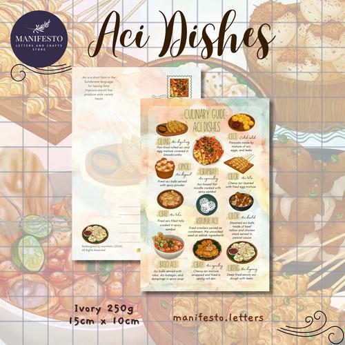 Jual Postcard Culinary Guide Aci Dishes | Kartu Pos Makanan Indonesia ...