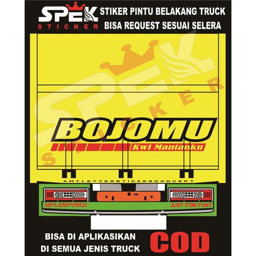 Jual STICKER PINTU BELAKANG TRUCK BISA REQUEST SESUAI SELERA - SAMA ...
