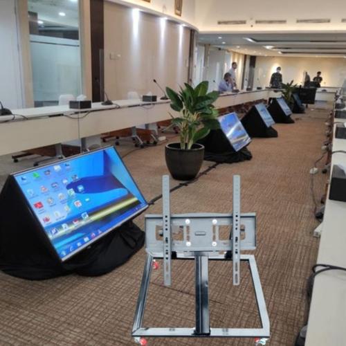 Jual Bracket Breket TV LED Stand Lantai Meeting Room tv 55 60 65 70 75 ...