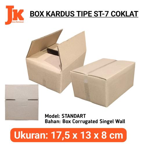 Jual KARDUS ST-7 KOTAK BOX KARTON CORRUGATED STANDART COKLAT KECIL ...