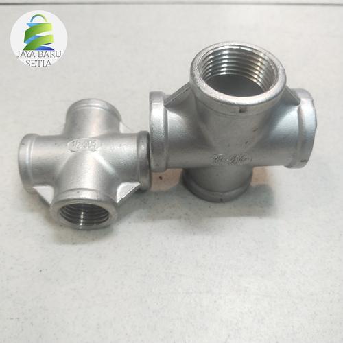 Jual Cross Tee Drat Stainless 2" inch SS304 - Jakarta Pusat - JAYA BARU ...