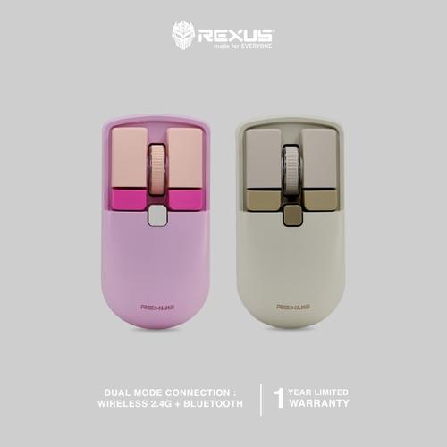 Jual Mouse Wireless + Bluetooth Rexus Olden QB400 - Lilac - Jakarta ...
