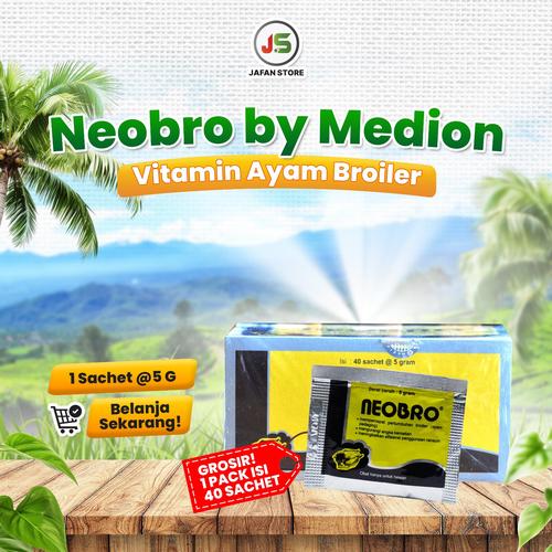 Jual Neobro 1 Pack Vitamin Pertumbuhan Ayam Broiler 1 Pack Isi 40 ...