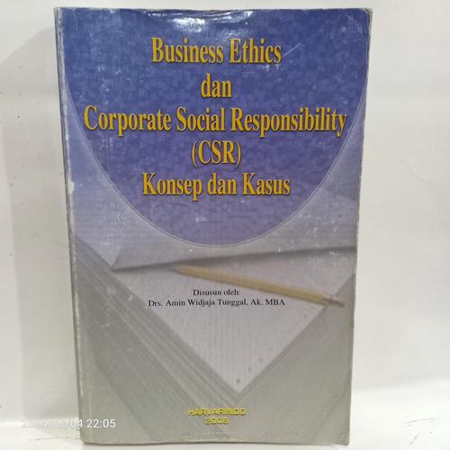 Jual ORIGINAL BUKU BUSINESS ETHICS DAN CORPORATE SOCIAL RESPONSIBILITY CSR KONSEP DAN KASUS ...