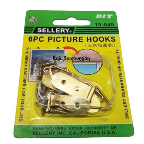 Jual Set Picture Hook Isi 6 Pcs DIY Gantungan Bingkai Foto Tembok Alat ...