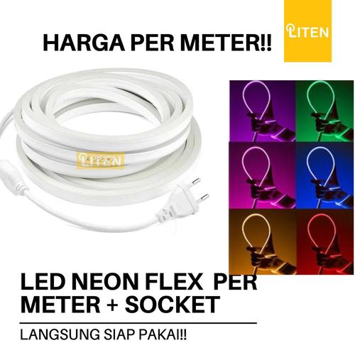 Jual LITEN Lampu Neon Flex PER 1 Meter Strip PER 1M 220v LED Sign ...