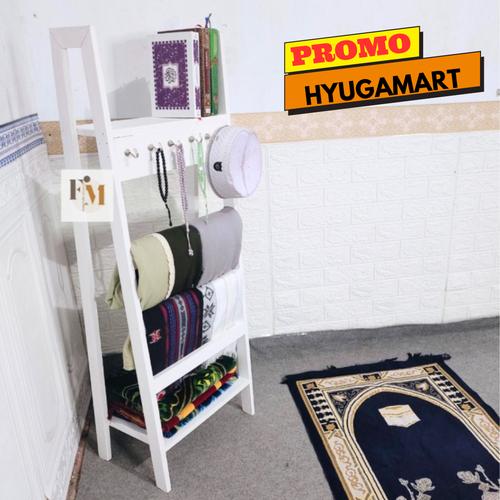 Jual (T)Op Rak Sajadah Dan Mukena Alquran Stand Hanger Aesthetic Tempat ...