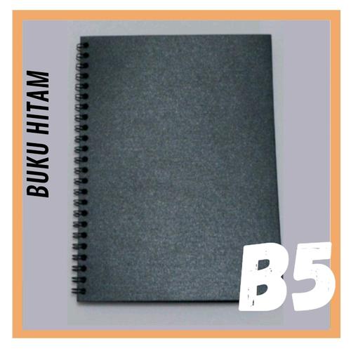 Jual Buku Hitam Polos ukuran B5, Sketchbook hitam Buku Seketsa Hitam ...