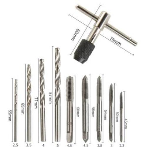 Jual PZ HAND TAP SET + MATA BOR SENAI DRAT BAUT PEMBUAT DERAT ULIR BAUD ...