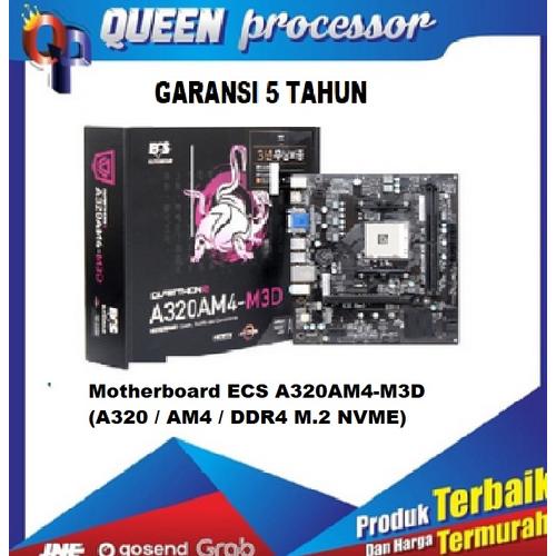 Jual Motherboard ECS A320AM4-M3D ( AM4 / A320 / DDR4 / M.2 NVME ) - Jakarta Pusat ...