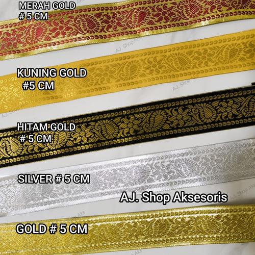 Promo RENDA METERAN ,/ RENDA BORDIR / MOTIF BATIK DENGAN UKURAN 4 CM ...