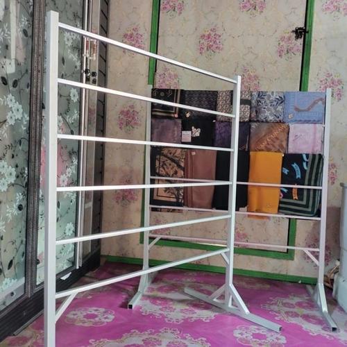 Jual Rak RAK DISPLAY jualan kerudung pipa PVC/jilbab/Hijab/ Rak gantung ...