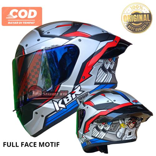 Promo helm full face TTC kbr Motif paket ganteng space monkey spoiler ...