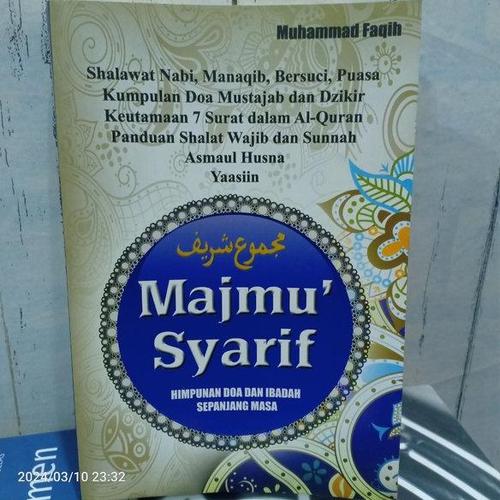 Jual Buku MAJMU SYARIF Himpunan Doa Dan Ibadah Sepanjang Masa Karangan Muhammad Faqih - Buku ...